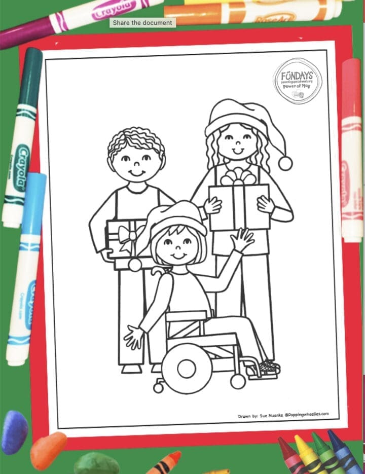 Inclusive Christmas Coloring Pages Free Download - Parenting Special ...