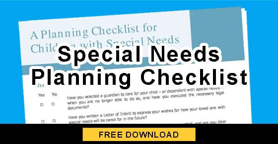 A Planning Checklist for Children with Special Needs - Parenting ...