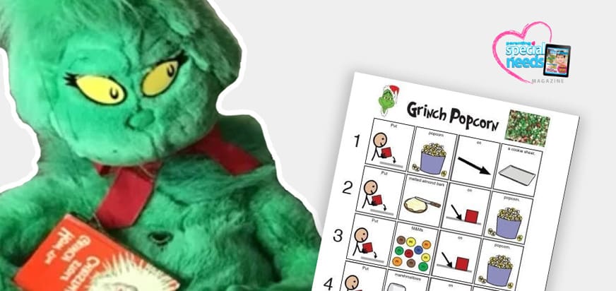 Free Download: Grinch Popcorn Visual Recipe - Parenting Special Needs ...